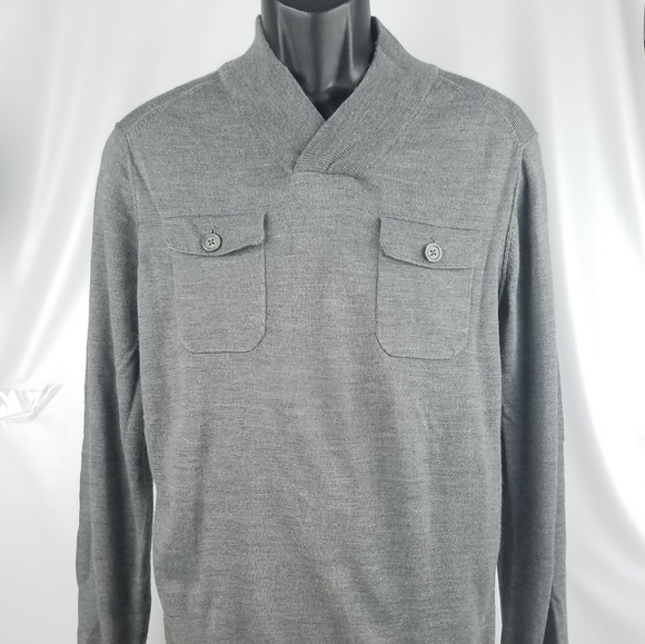 Marc Anthony | Sweaters | Mark Anthony Sweater V Neck Grey Size Large ...